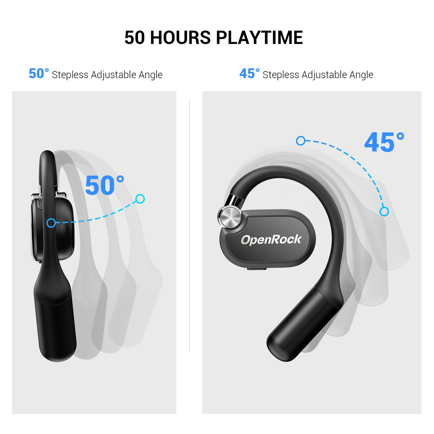 OPENROCK X Open-Ear Sport Earbuds Bluetooth 5.3 Air Conduction Tech